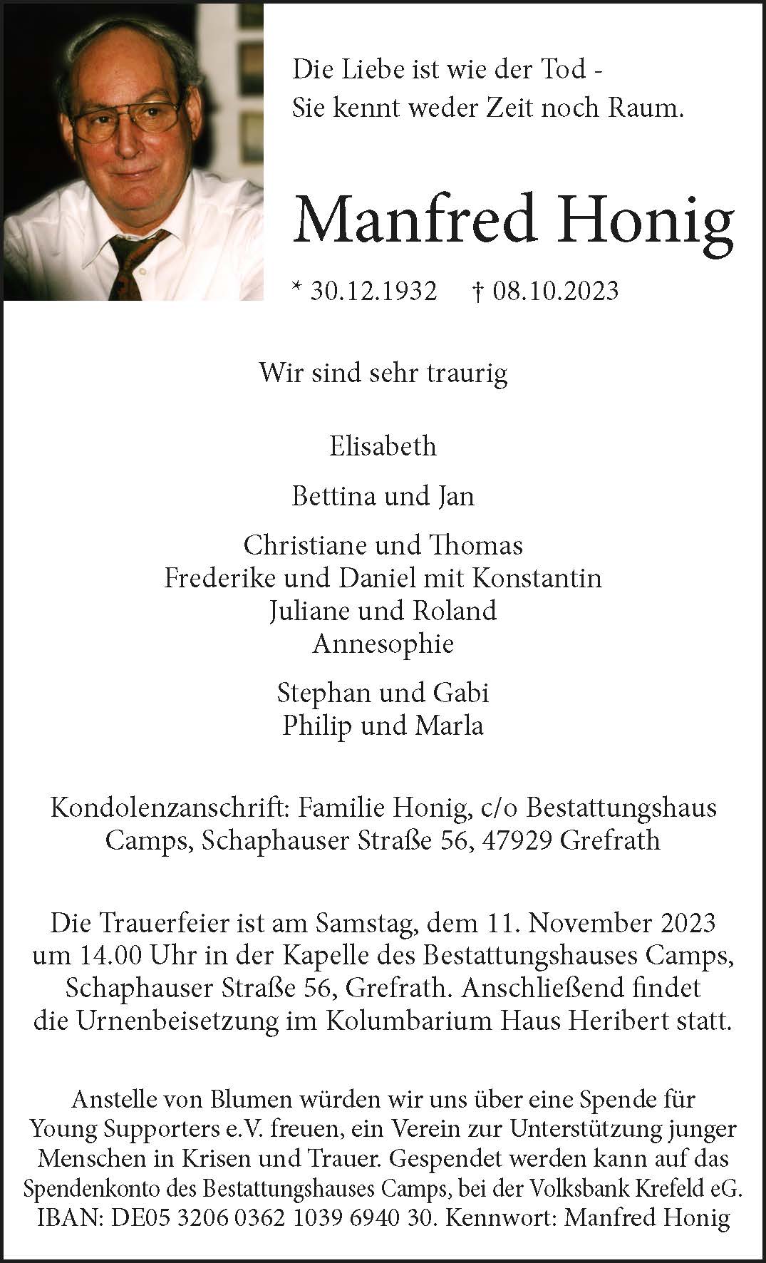 Trauerportal | Bestattungshaus Camps